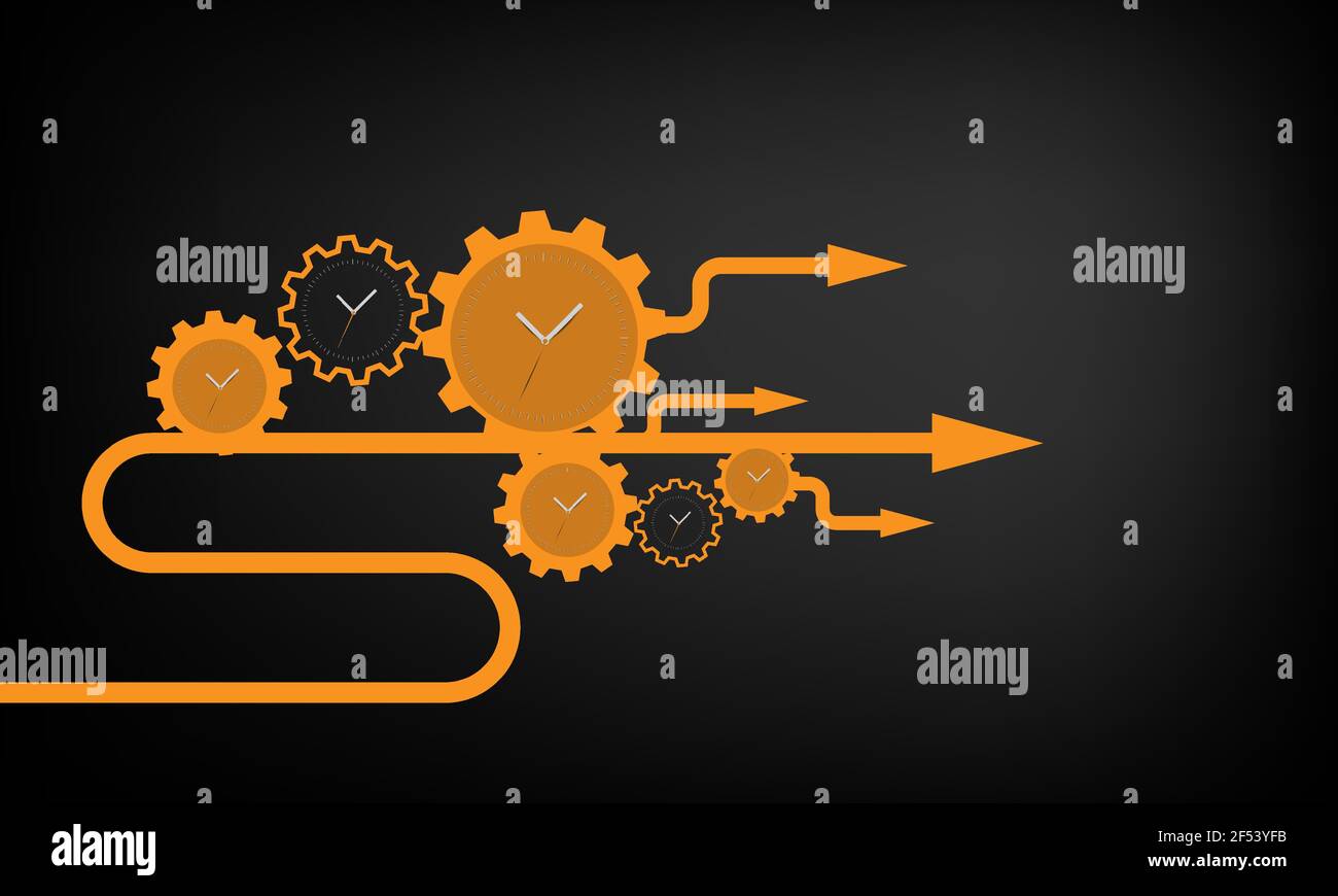 Time and clock background. Vector illustration Stock Vector Image & Art ...