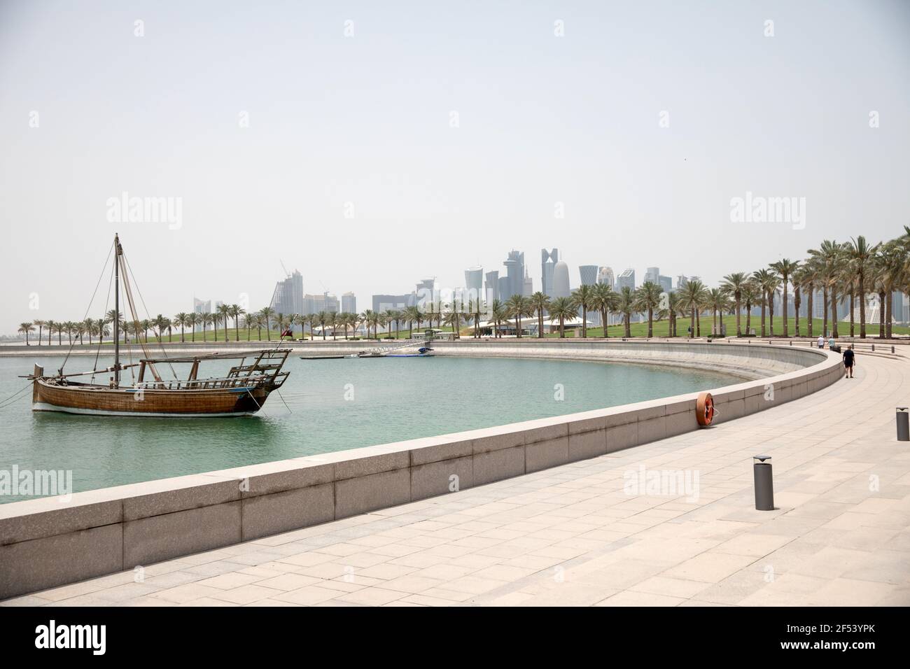 Corniche and Skyline, Doha, Qatar Stock Photo - Alamy