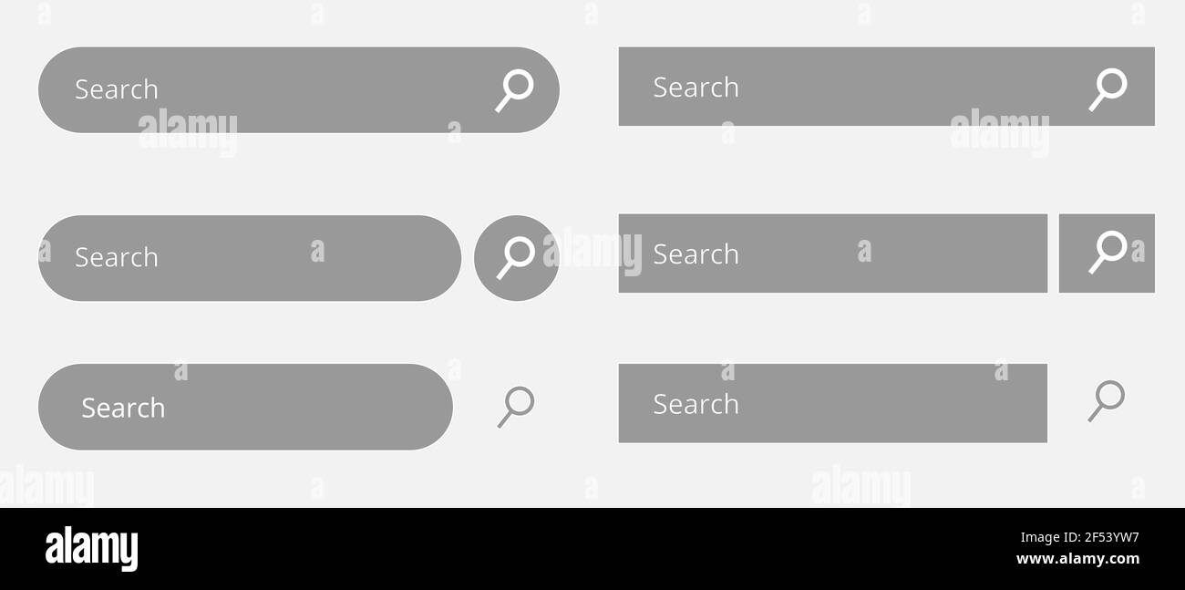 Search bar flat icon. Isolated vector symbol for web UI Stock Vector ...