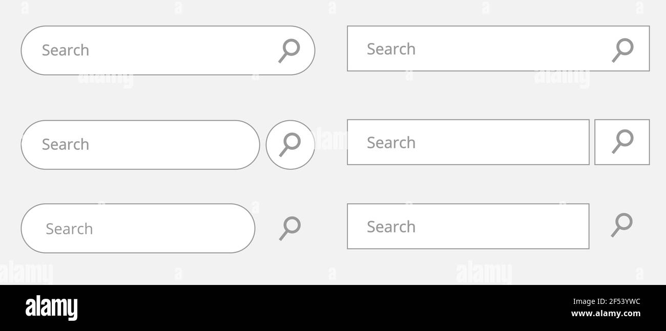 Search bar flat icon. Isolated vector symbol for web UI Stock Vector ...