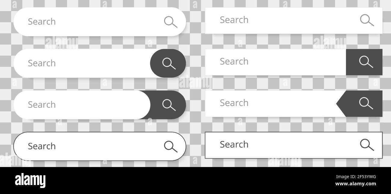 Search bar flat icon. Isolated vector symbol for web UI Stock Vector ...