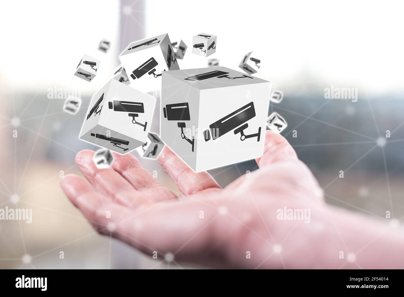 3d man security camera surveillance hi-res stock photography and images ...