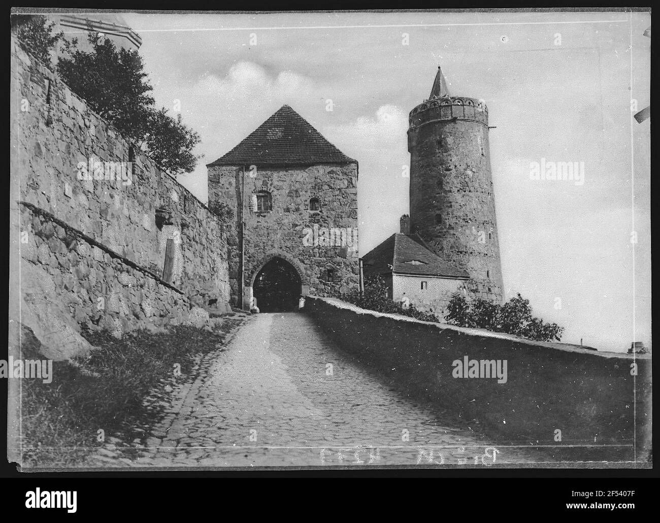 Old water tower city Black and White Stock Photos & Images - Alamy