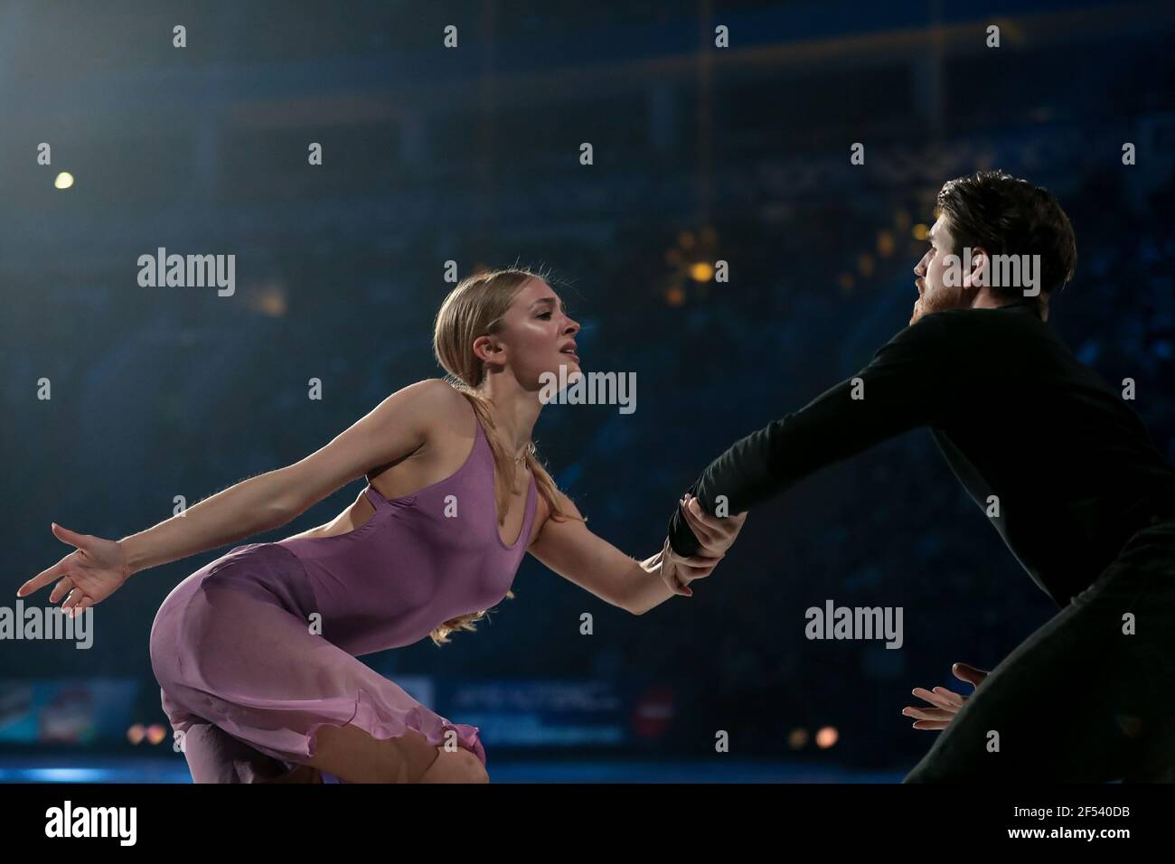 MOSCOW, RUSSIA - MARCH 7, 2021: Russian figure skaters perform in "Ice ...