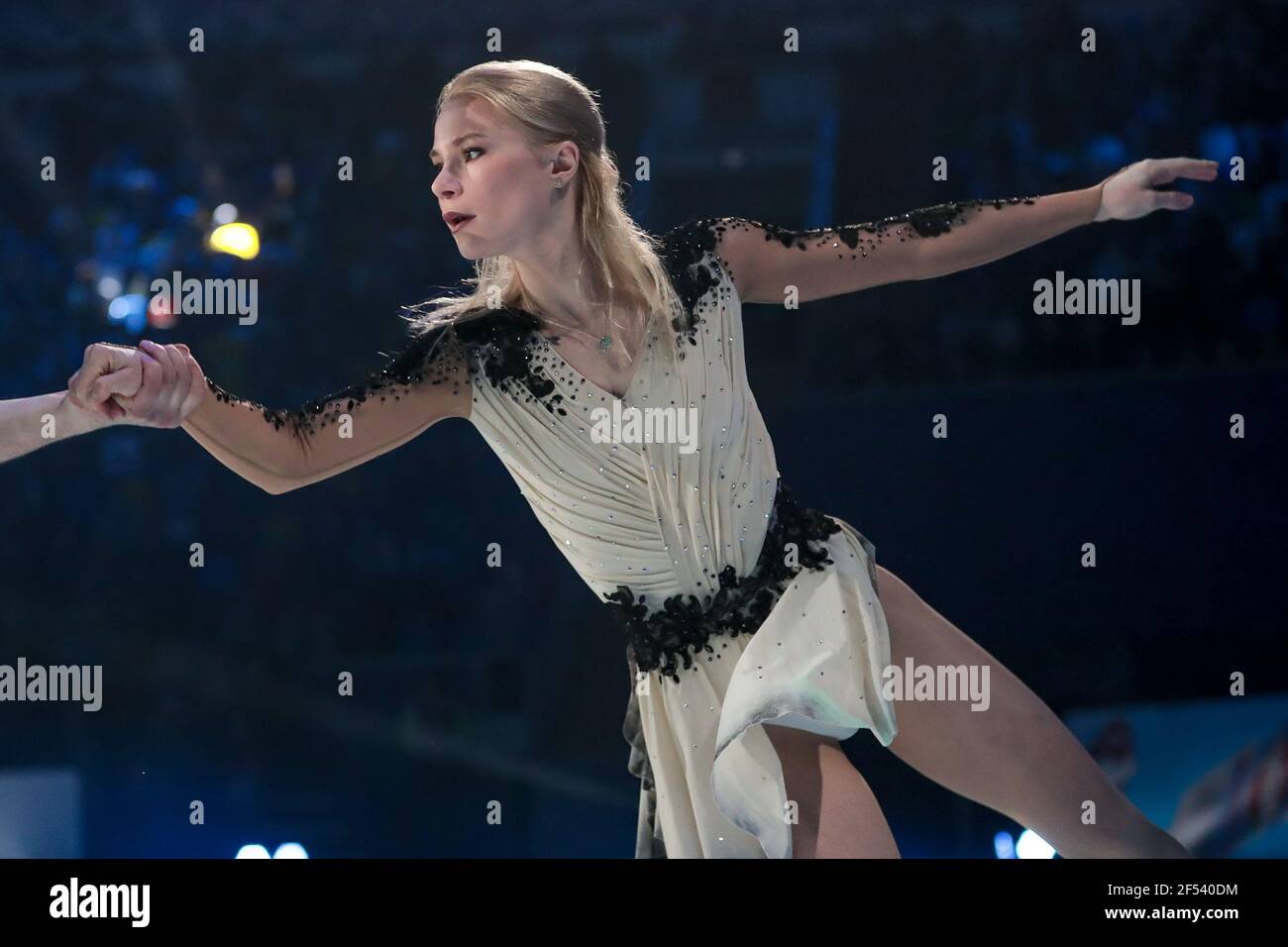 MOSCOW, RUSSIA - MARCH 7, 2021: Russian figure skaters perform in "Ice ...