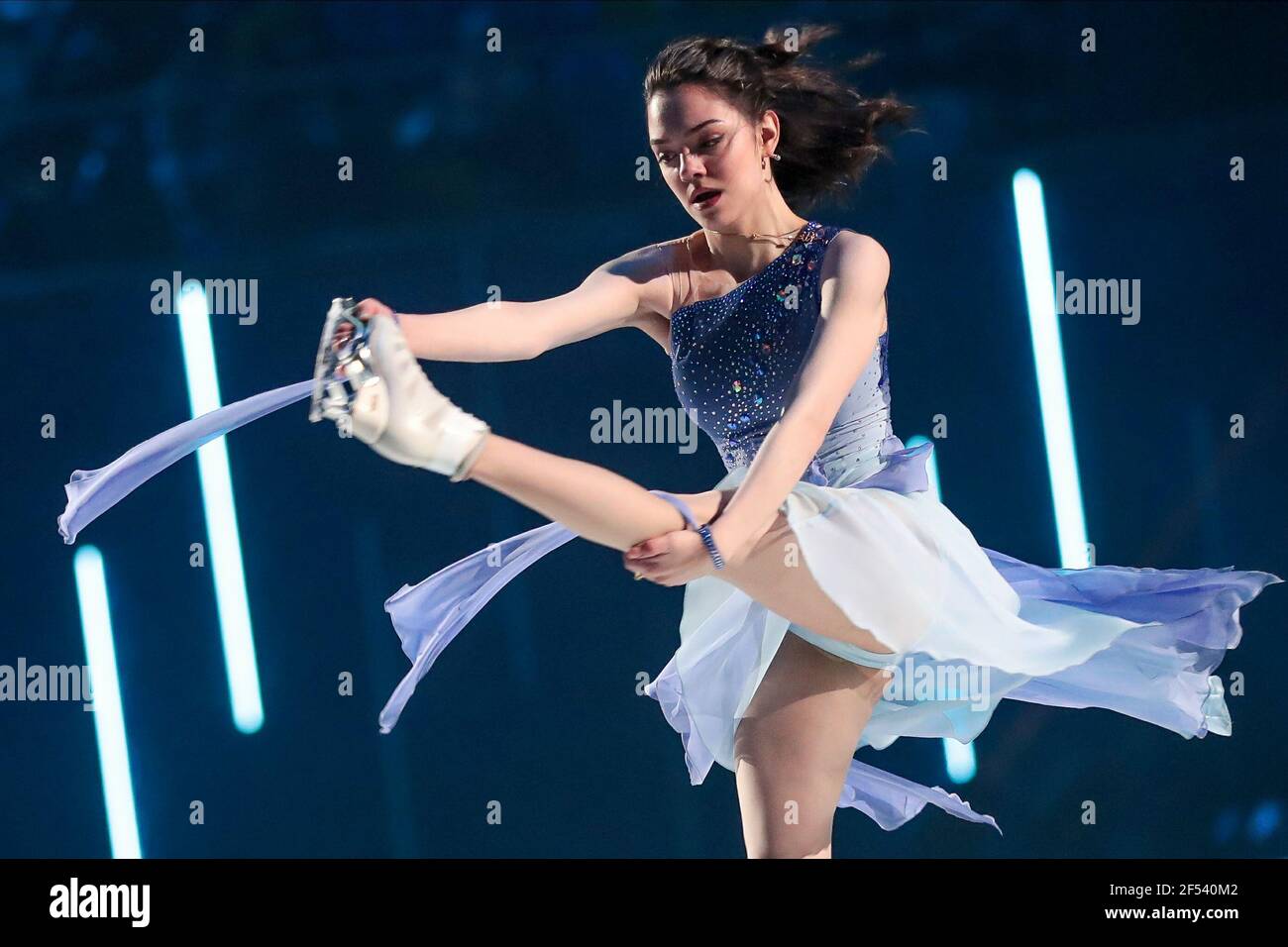 MOSCOW, RUSSIA - MARCH 7, 2021: Russian figure skaters perform in "Ice ...