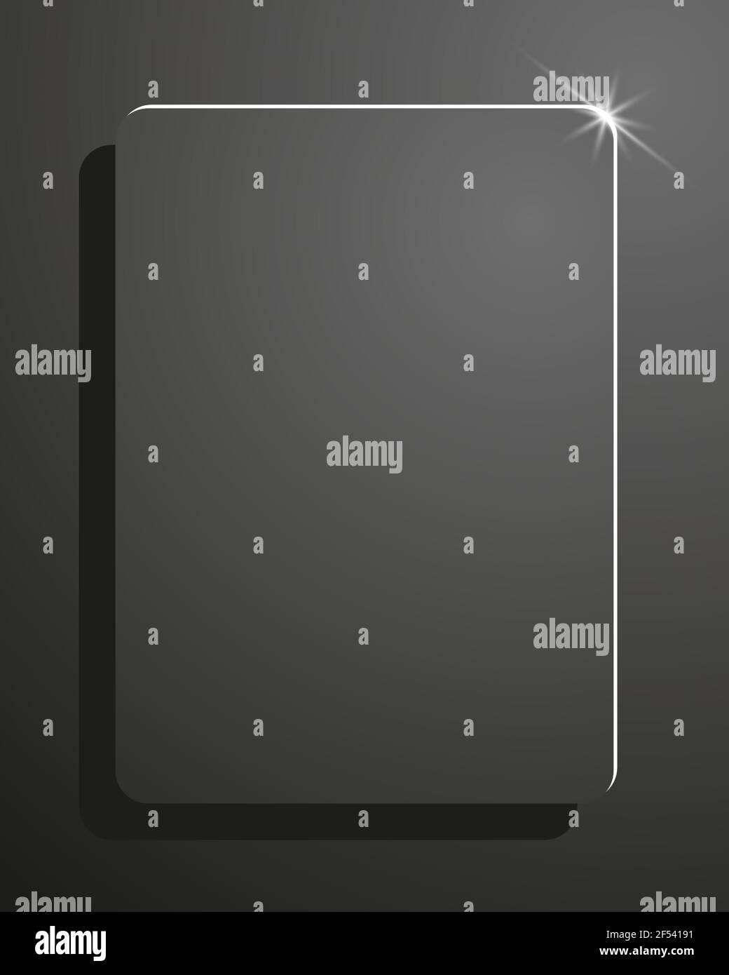 Background with blank business card in dark colors and glare. Vector ...