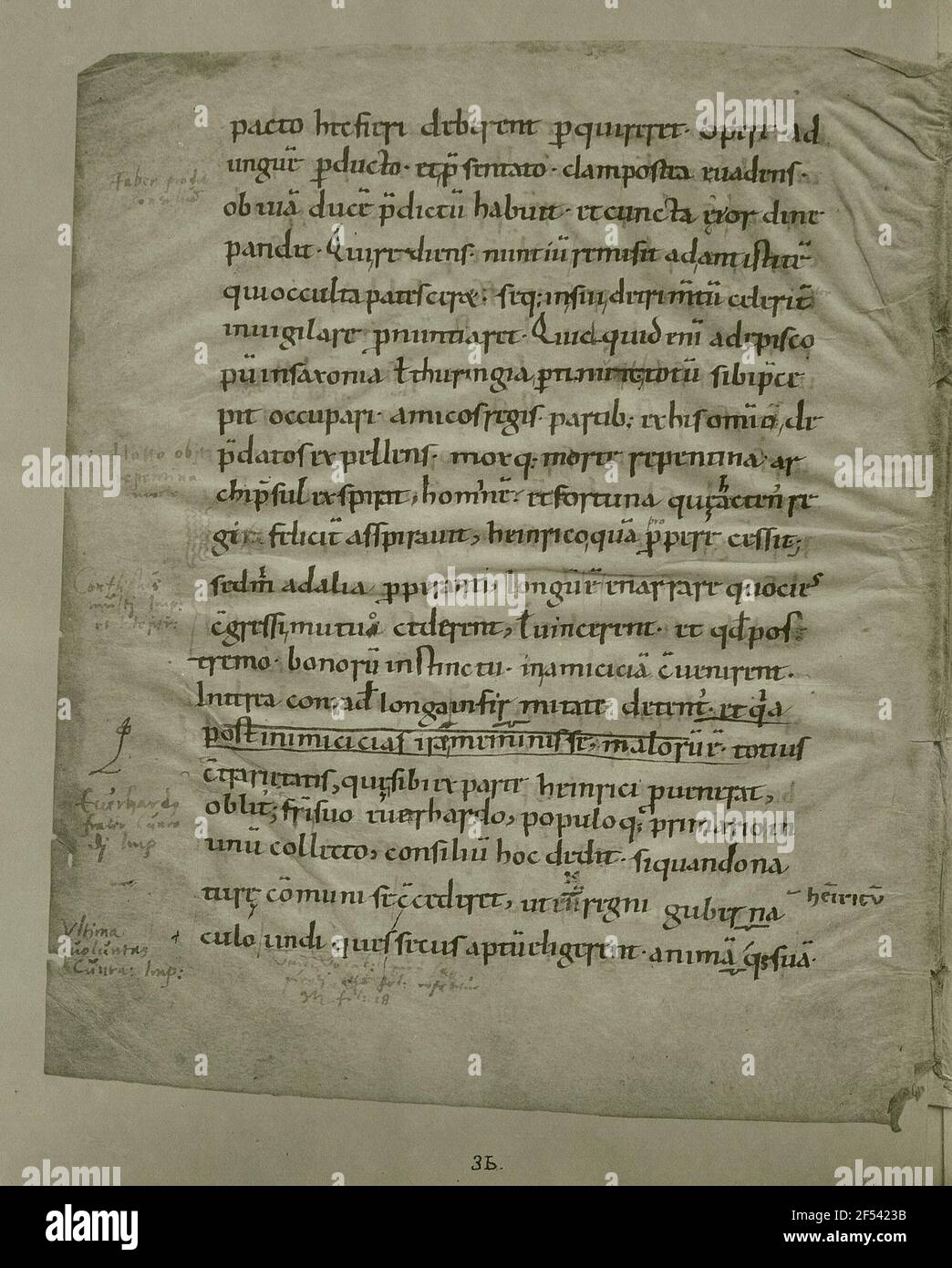 Chronicle of the Thietmar of Merseburg Stock Photo - Alamy