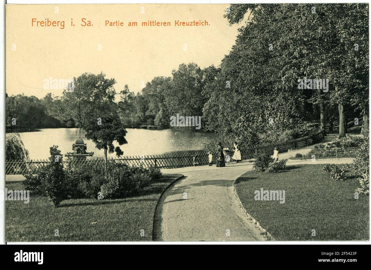 Cross pond Freiberg. Cross pond Stock Photo - Alamy