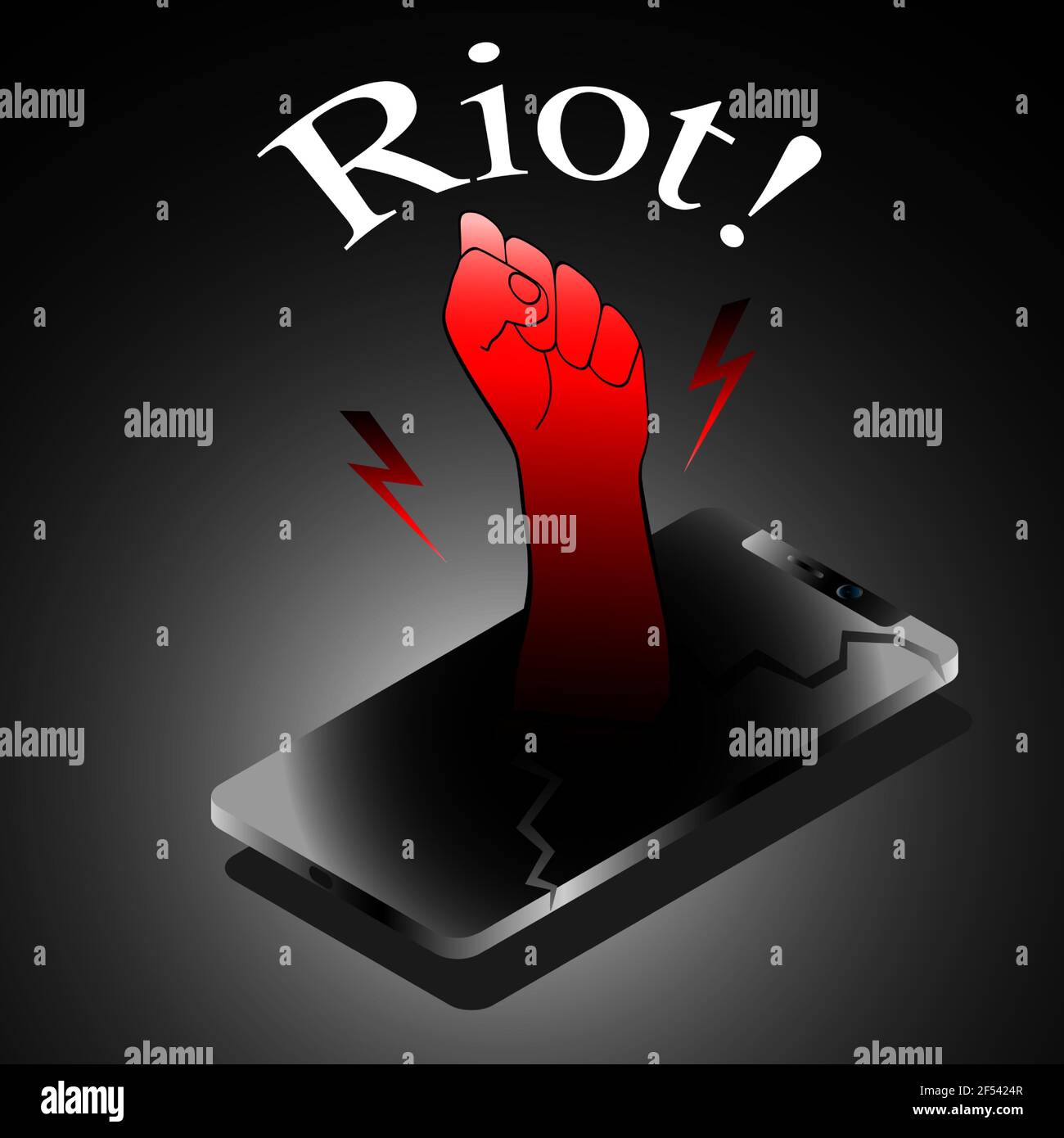Black man phone activist hi-res stock photography and images - Alamy