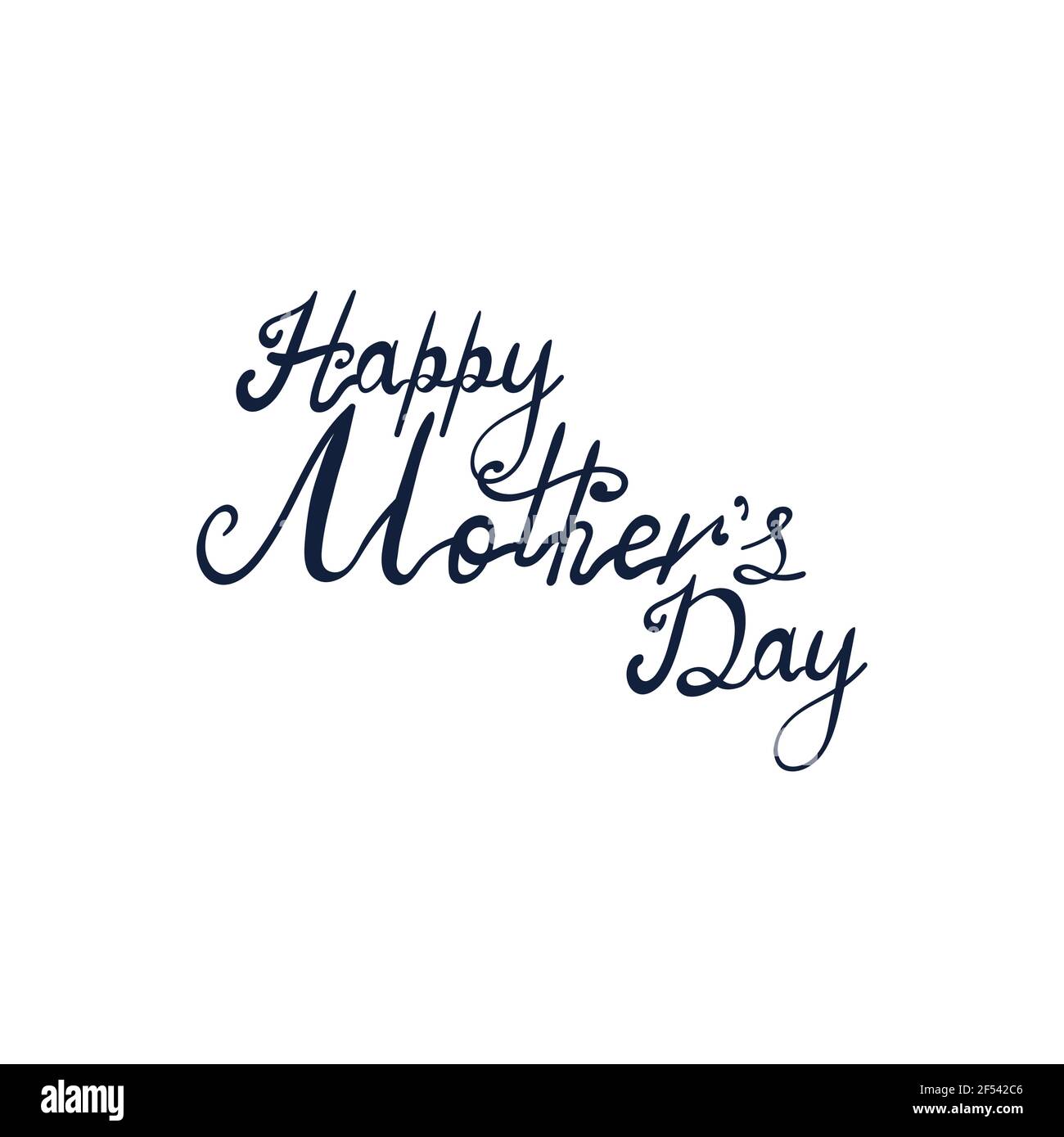 Hand lettering text Happy Mother's day, greeting card or poster ...