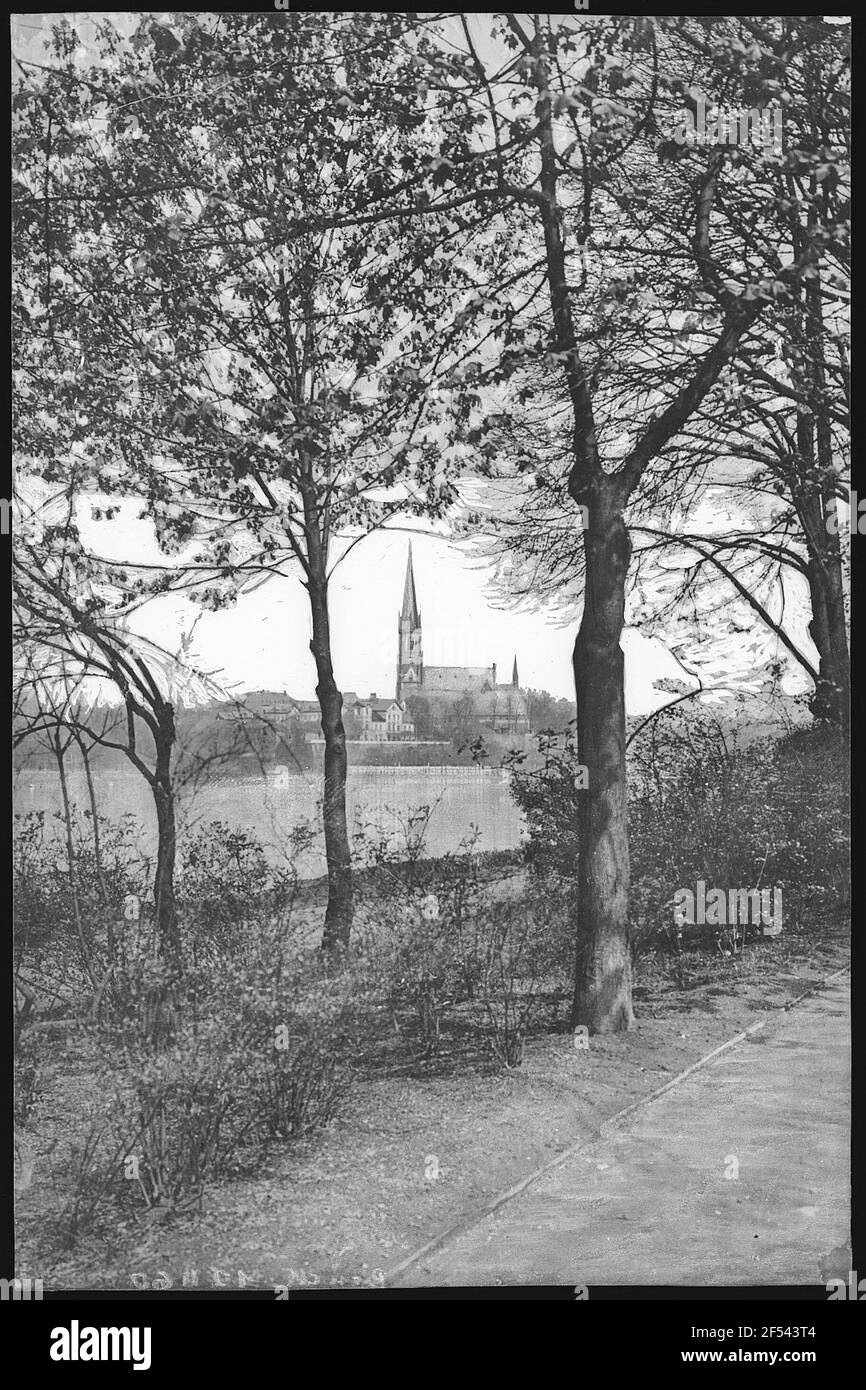 Chemnitz. Locking area with castle church Stock Photo - Alamy