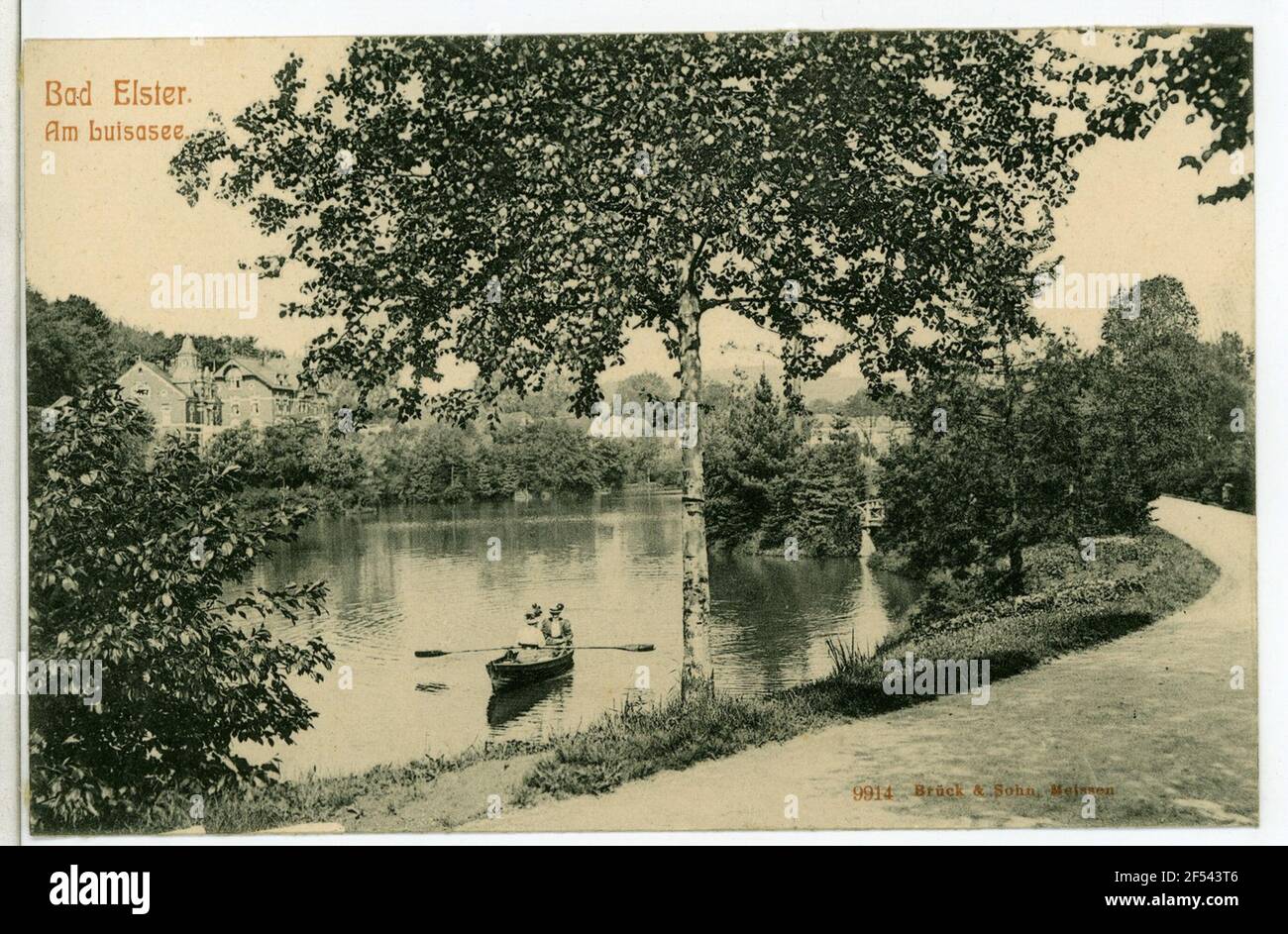 Am slip Bad Elster. Am Luisasee Stock Photo - Alamy