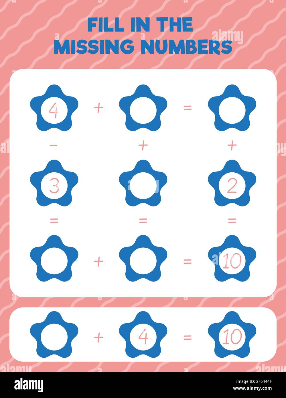 Fill in the missing numbers. Printable maths worksheet practice page ...