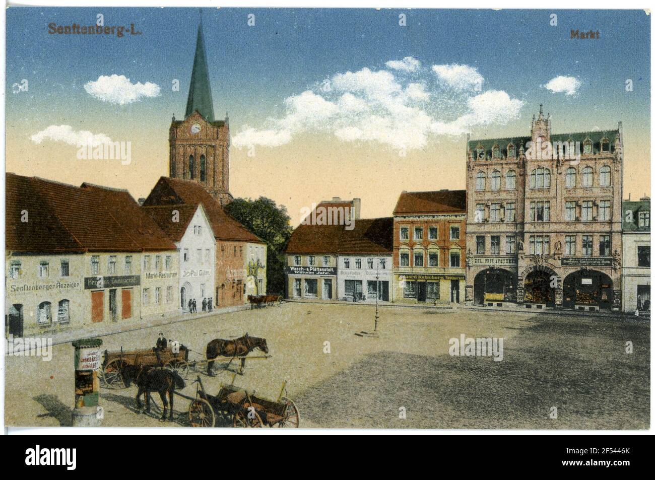 market Senftenberg. market Stock Photo - Alamy