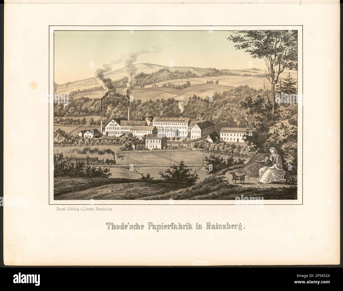 Thodscha paper factory in Hainsberg Stock Photo - Alamy