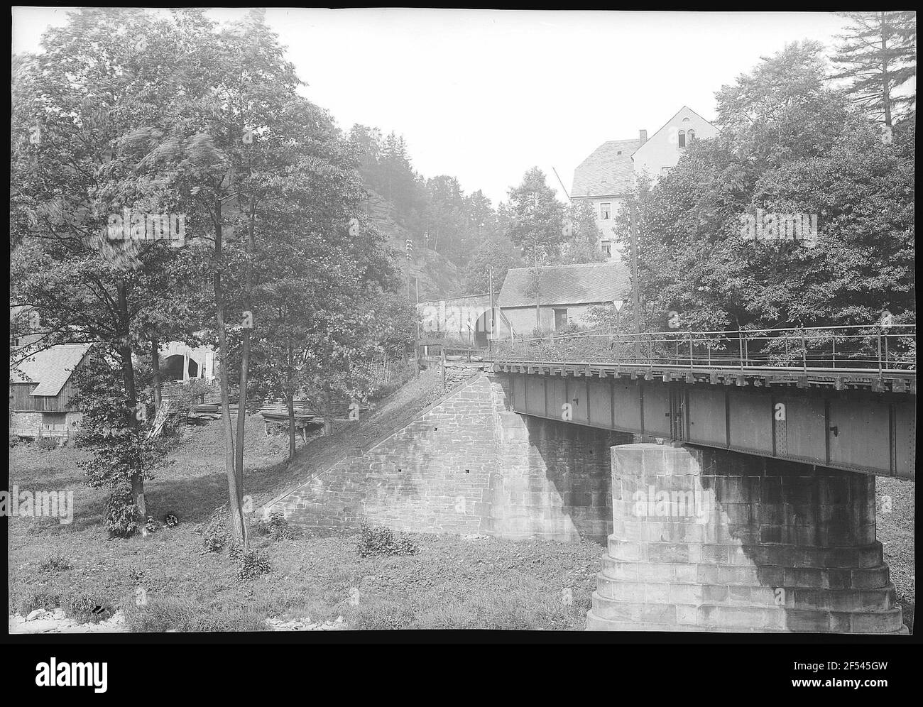 Wolkenstein. Part of the train station Stock Photo - Alamy