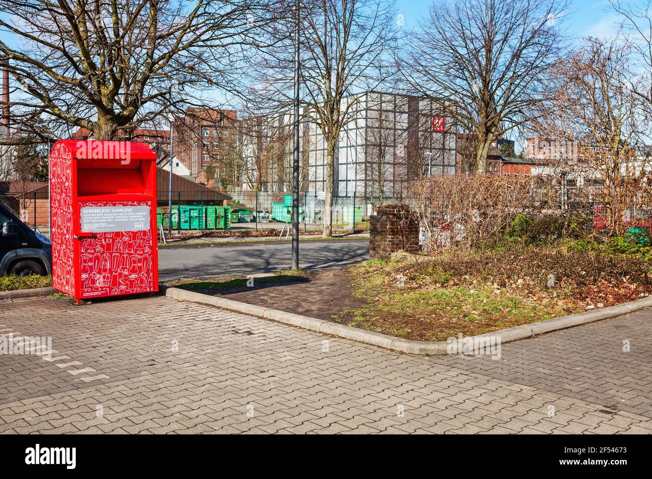 Old clothes container hi-res stock photography and images - Alamy
