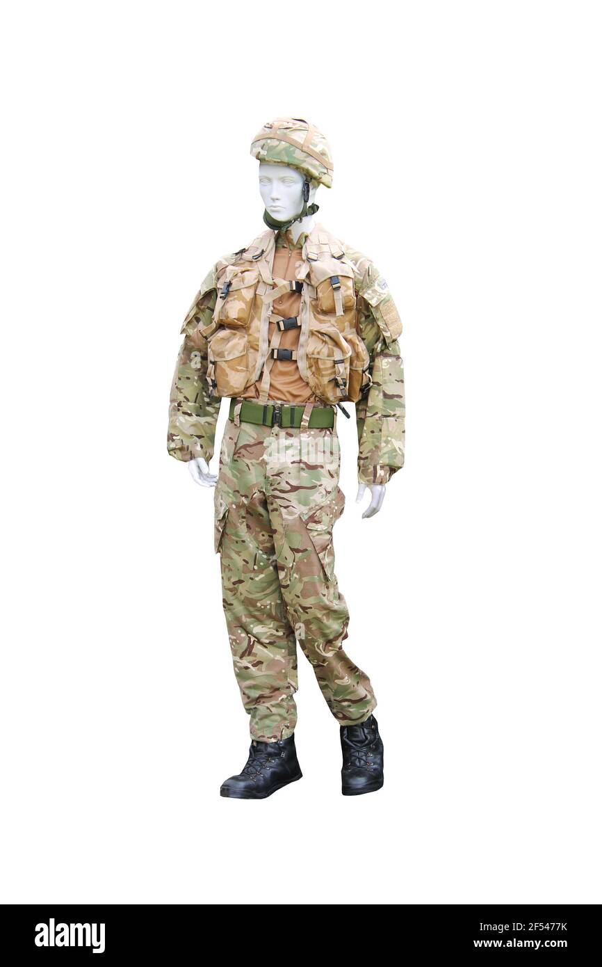 A Camouflaged Army Soldier Mannequin Model Figure Stock Photo - Alamy