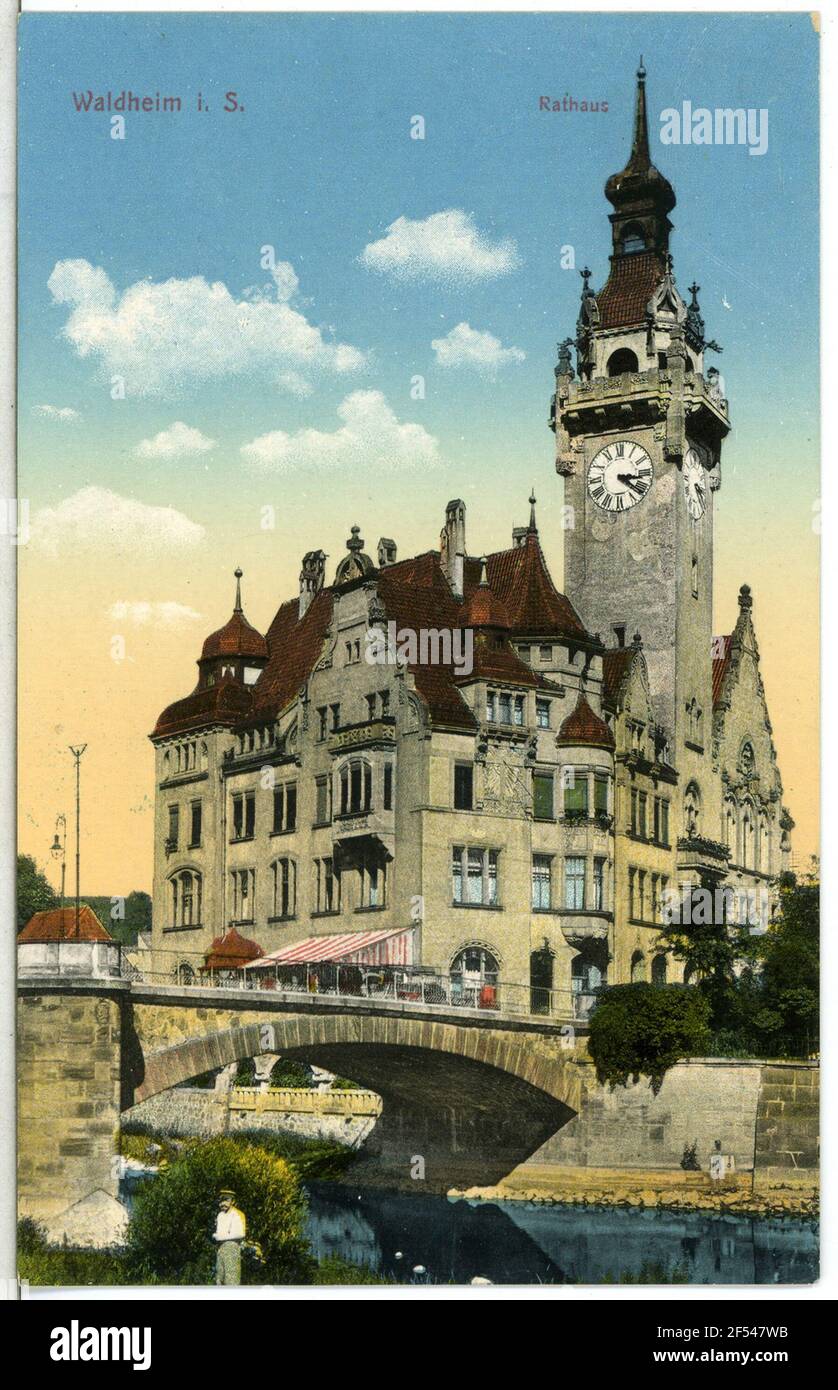 Rathaus Waldheim. town hall Stock Photo - Alamy