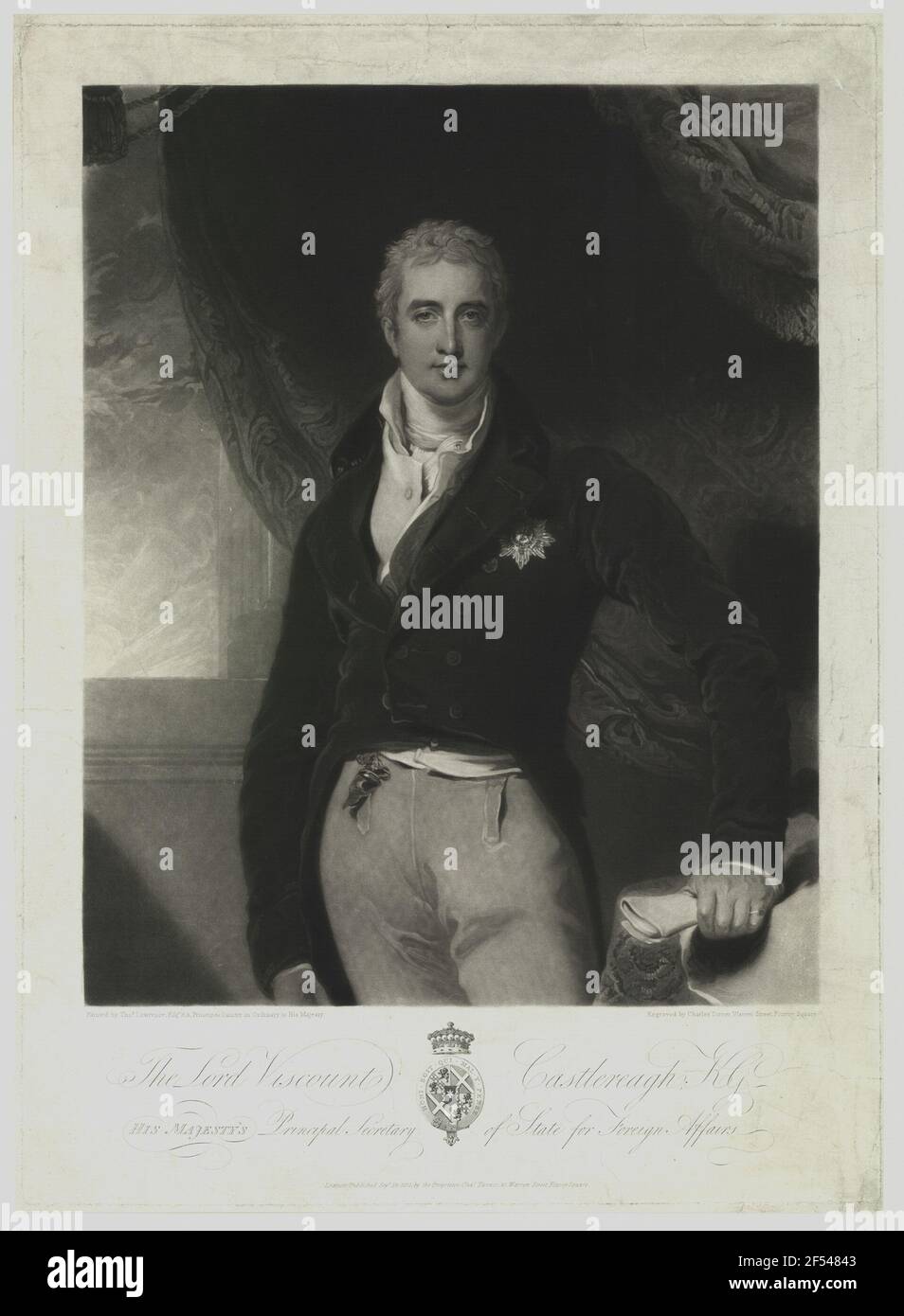 Portrait of Lord Castlereagh Stock Photo - Alamy