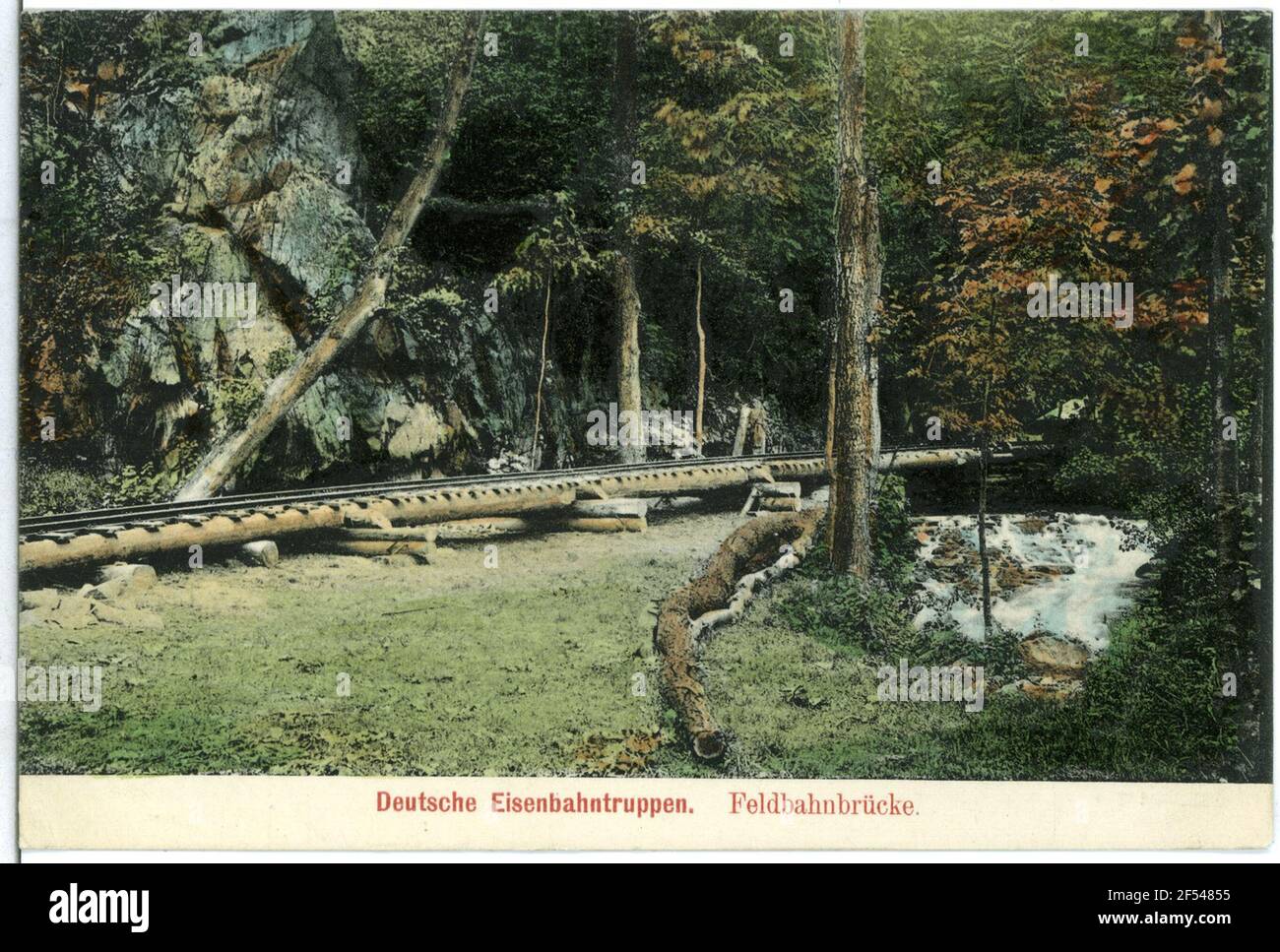 German railroad troops field railway bridge German railway troops ...