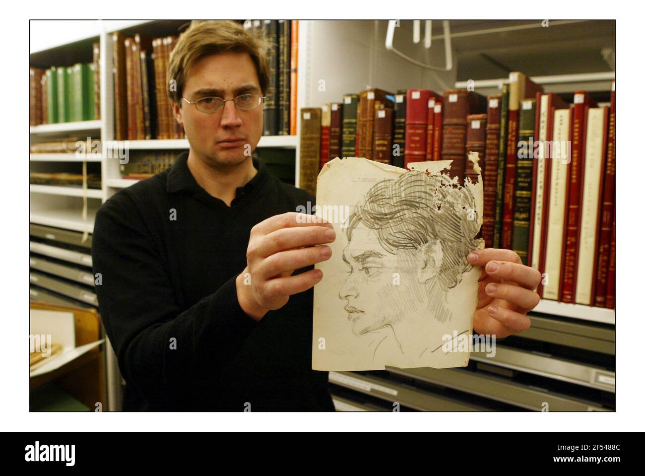 Photographed in the British Library Christopher Fletcher with the ...