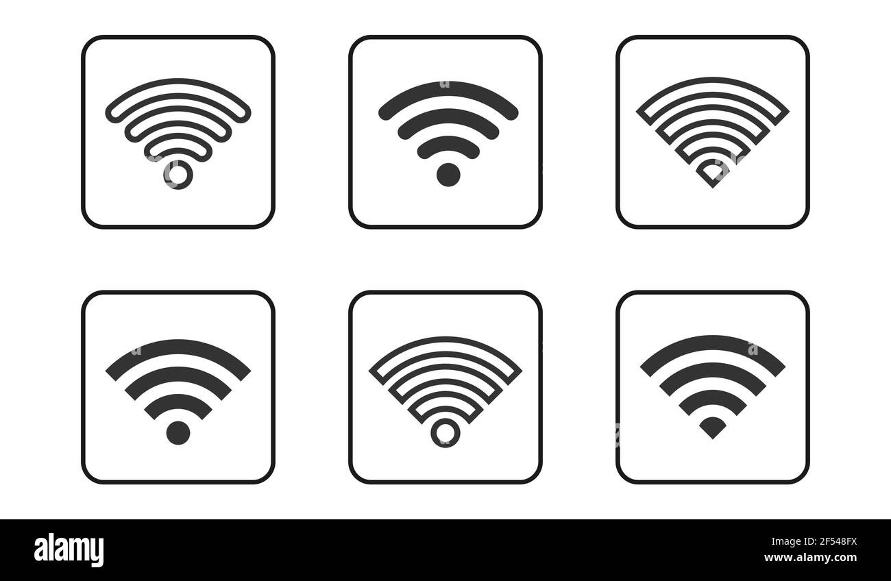Wifi icon vector illustrator. 640x640 pixels with status connection ...