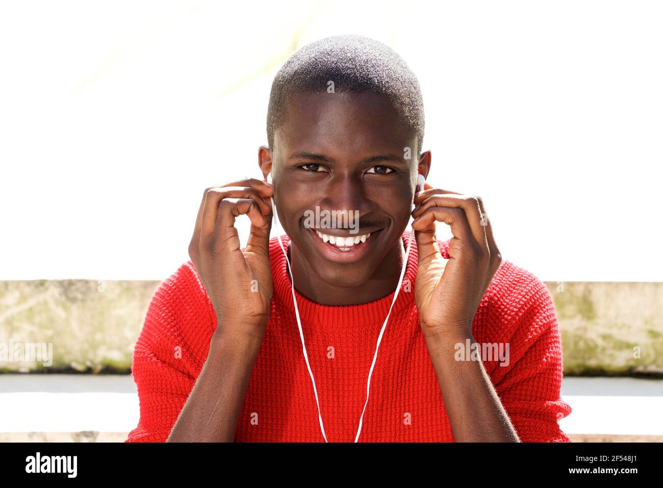 Attractive black guy headphones on hi-res stock photography and images ...