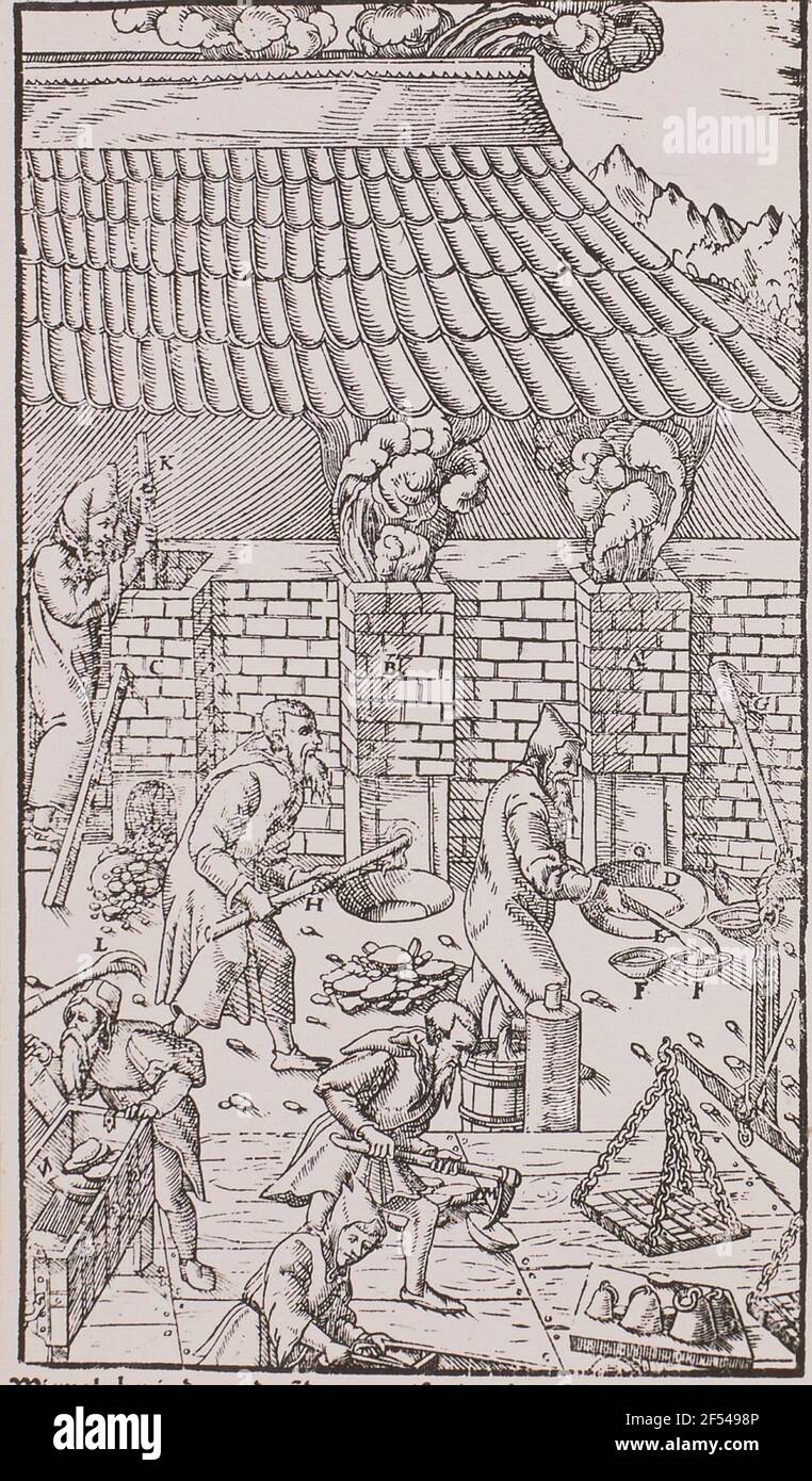 Crucible furnace with closed eye Stock Photo - Alamy