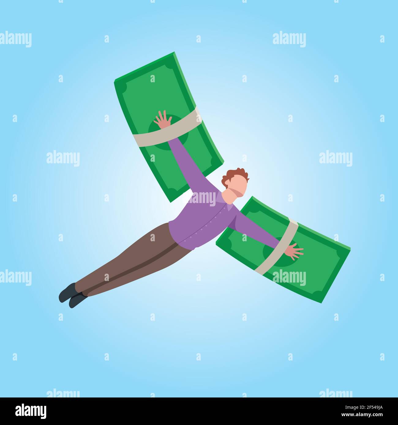 Financial Freedom Concept Stock Vector Image & Art - Alamy