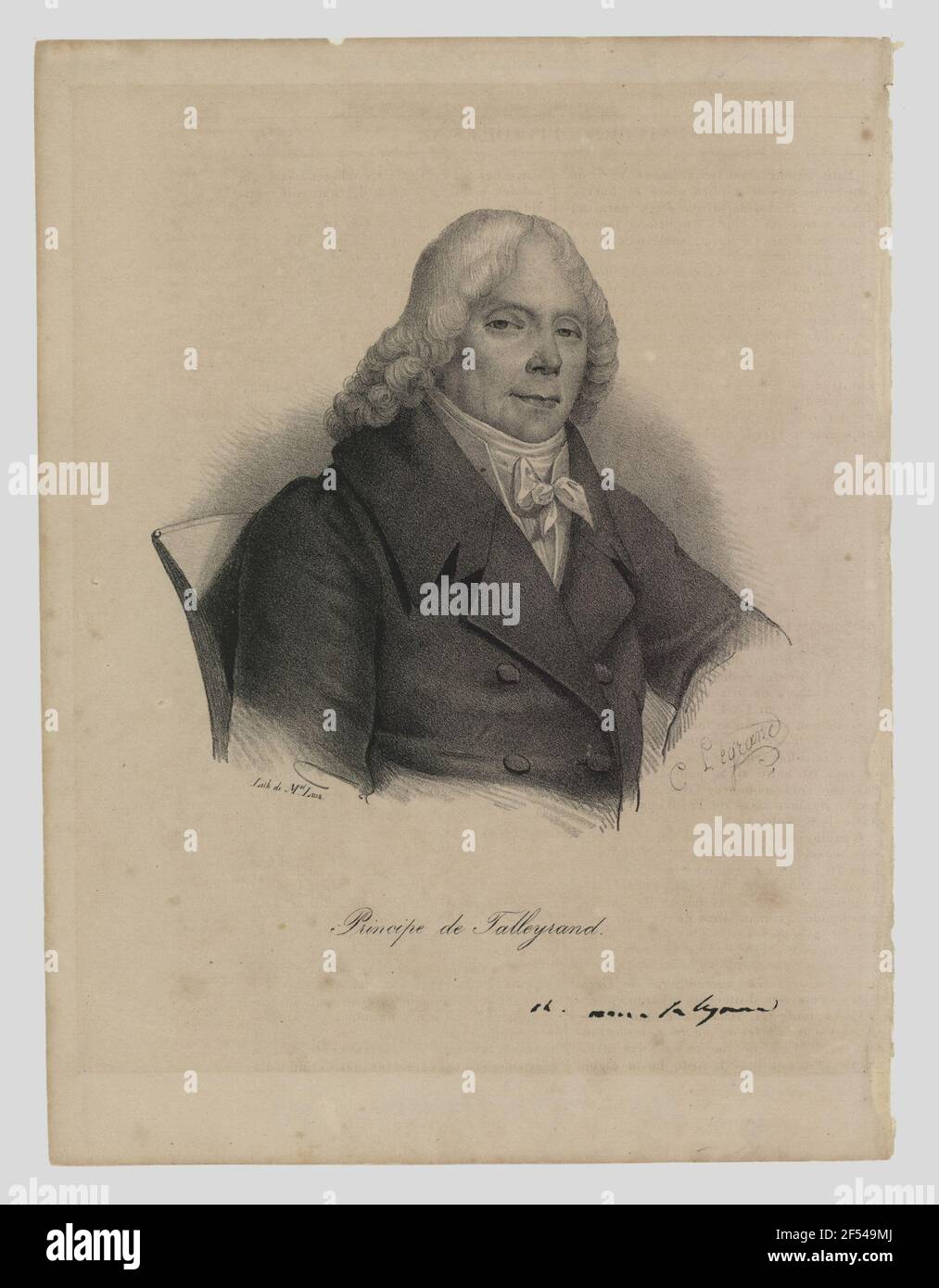 Portrait of Talleyrand Stock Photo - Alamy