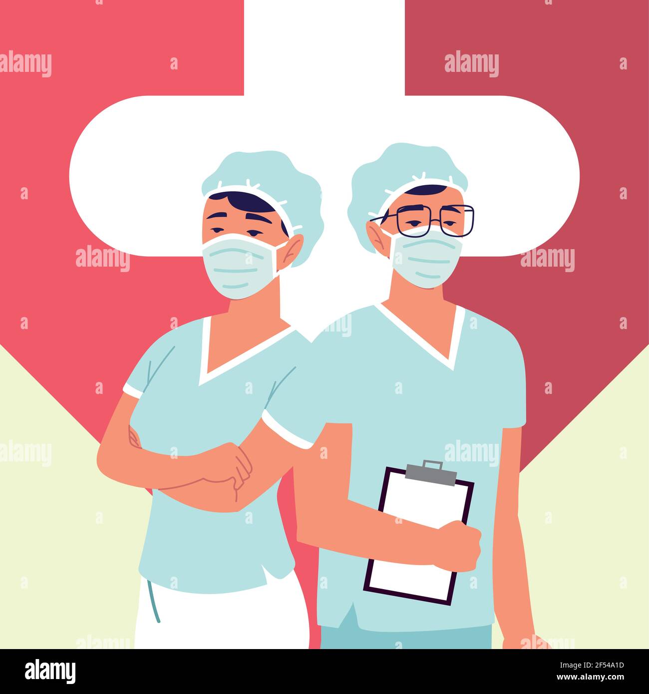man woman nurses Stock Vector Image & Art - Alamy