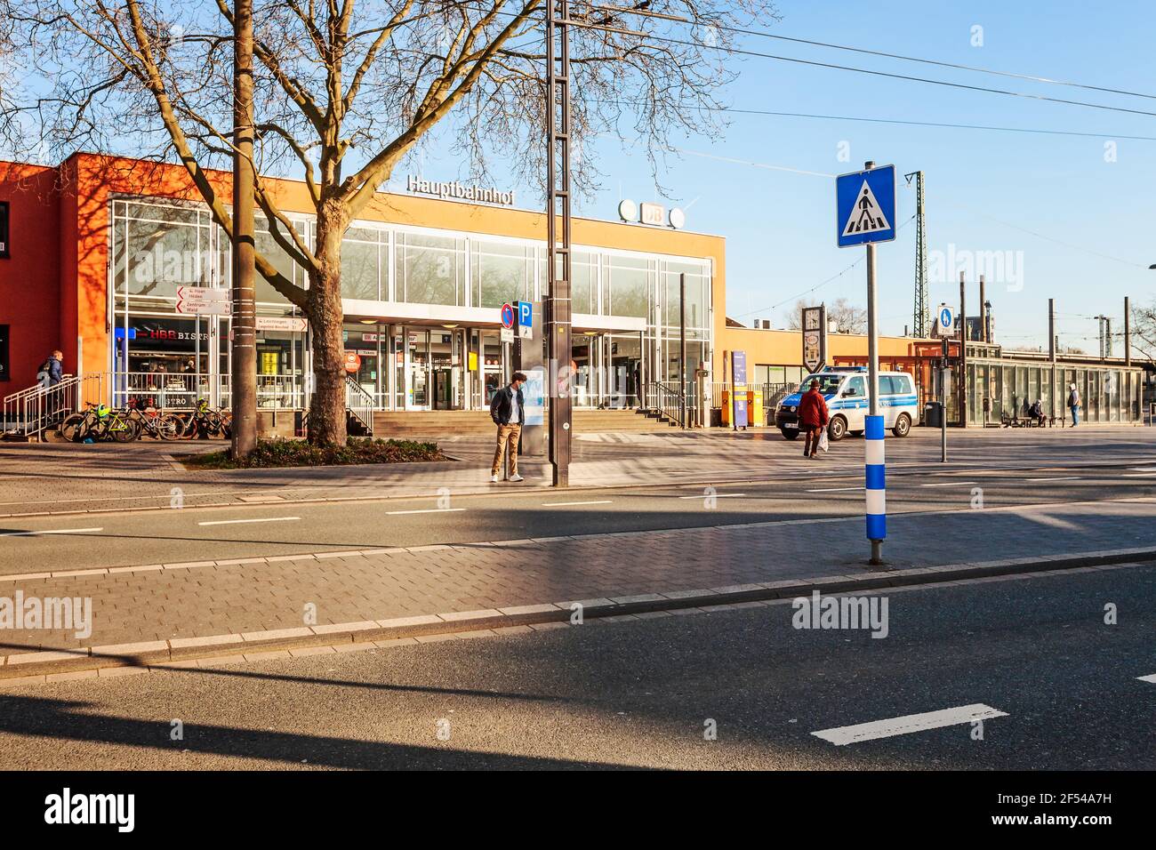SOLINGEN, GERMANY - MARCH 06, 2021: Solingen main railway station ...