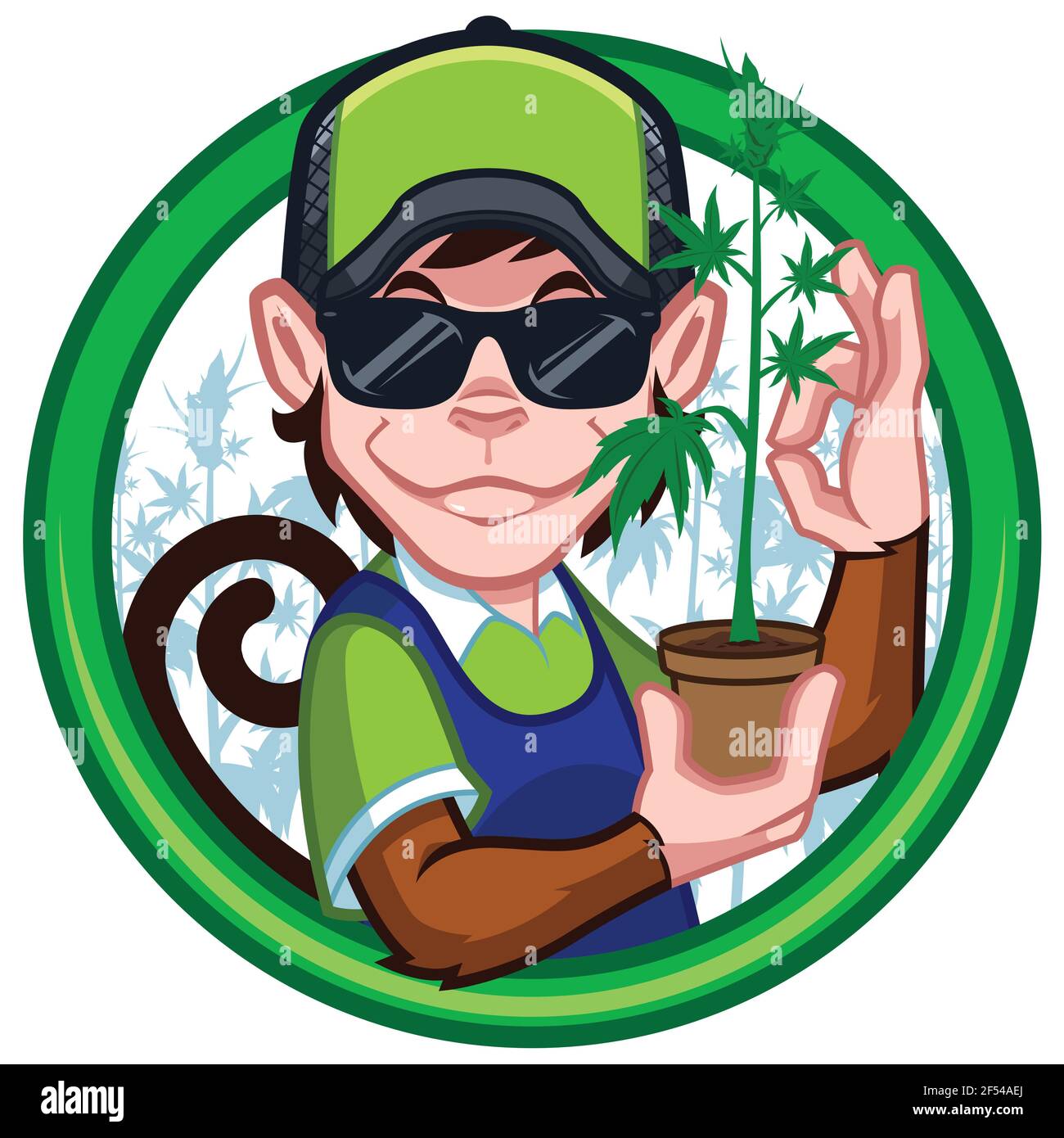 Cannabis plant flower Stock Vector Images - Alamy