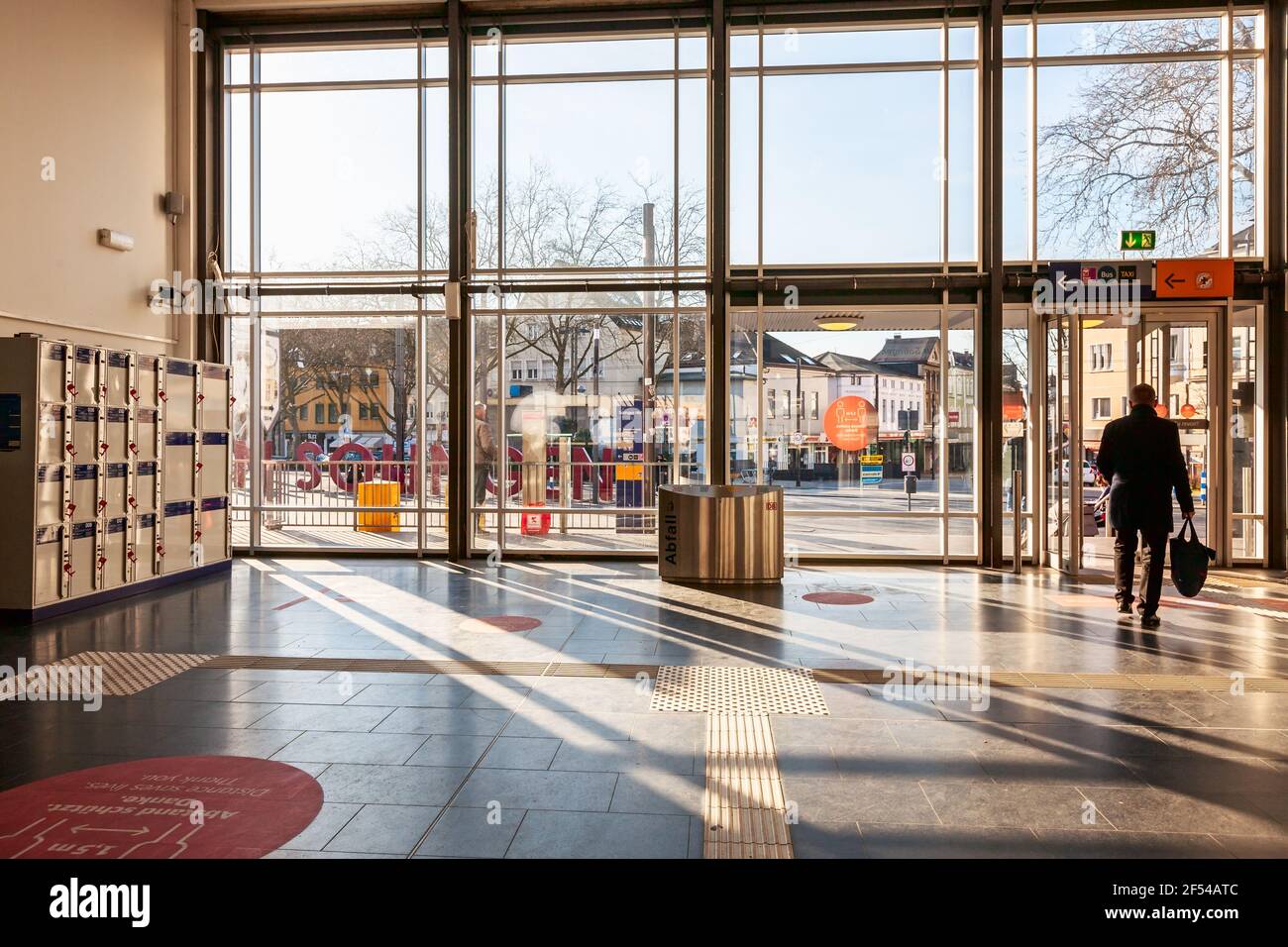 SOLINGEN, GERMANY - MARCH 06, 2021: Solingen railway station interior ...