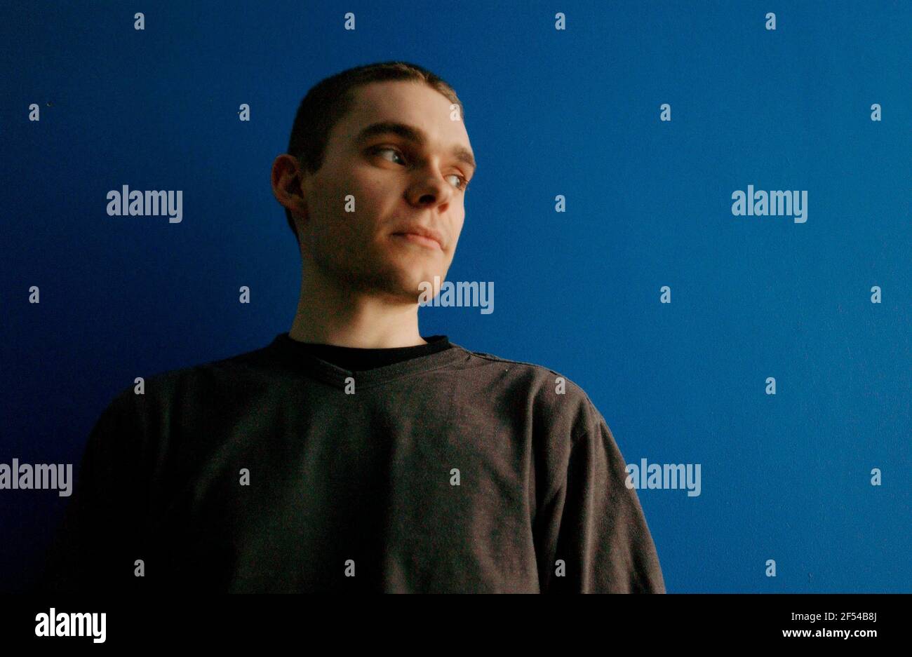 'BLUE SKIES THINKER NICK TEMPLE.28 March 2005 PILSTON Stock Photo - Alamy