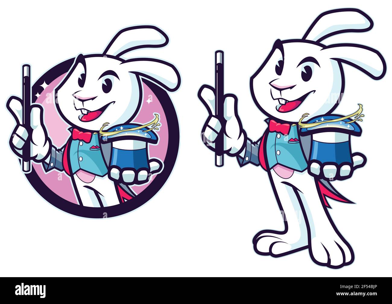 Magic rabbit logo hi-res stock photography and images - Alamy