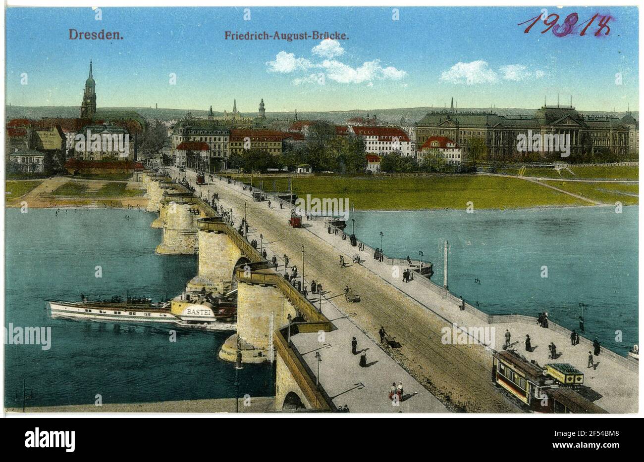 Friedrich-August Bridge Dresden. Friedrich - August - Bridge Stock ...