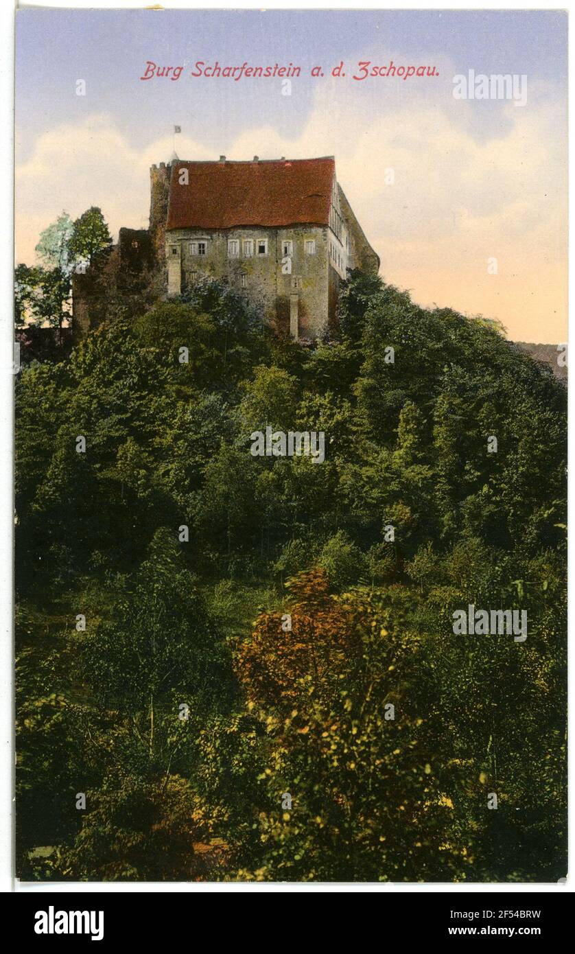 Burg Scharfenstein. Burg Stock Photo - Alamy
