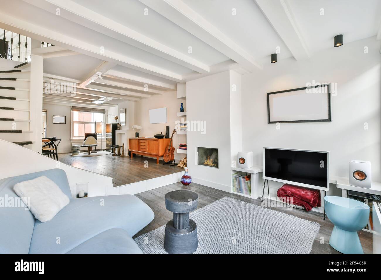 Elegant living room Stock Photo - Alamy