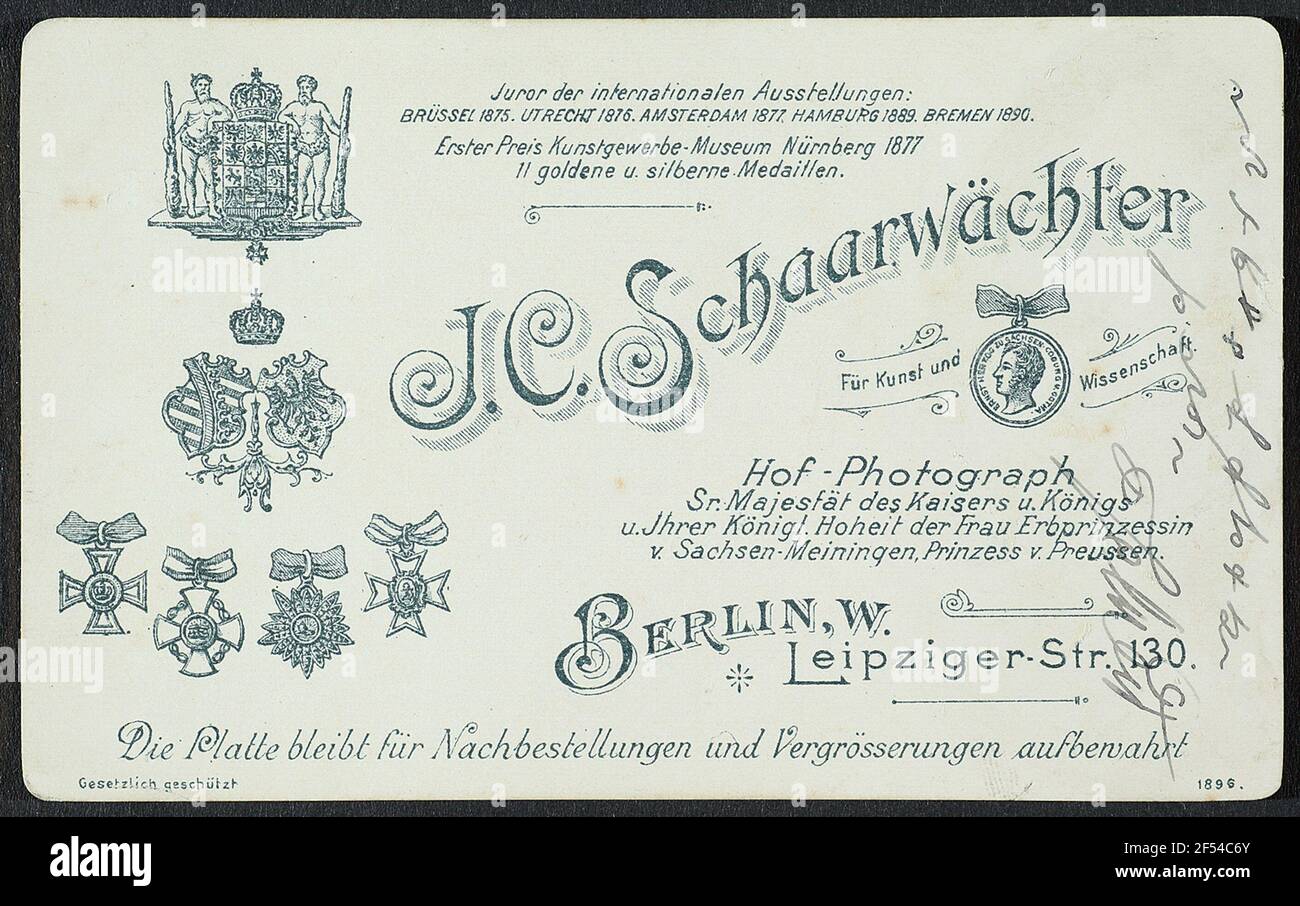 Portrait of Ferdinand Schrey Stock Photo - Alamy