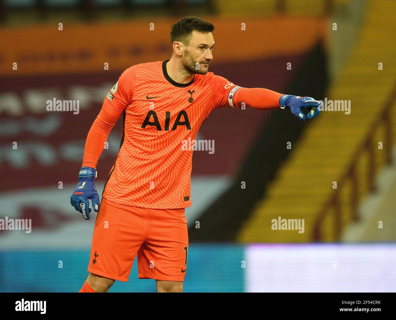 Villa Park, Birmingham, 21 Mar 2021 Tottenham's Hugo LLoris during ...