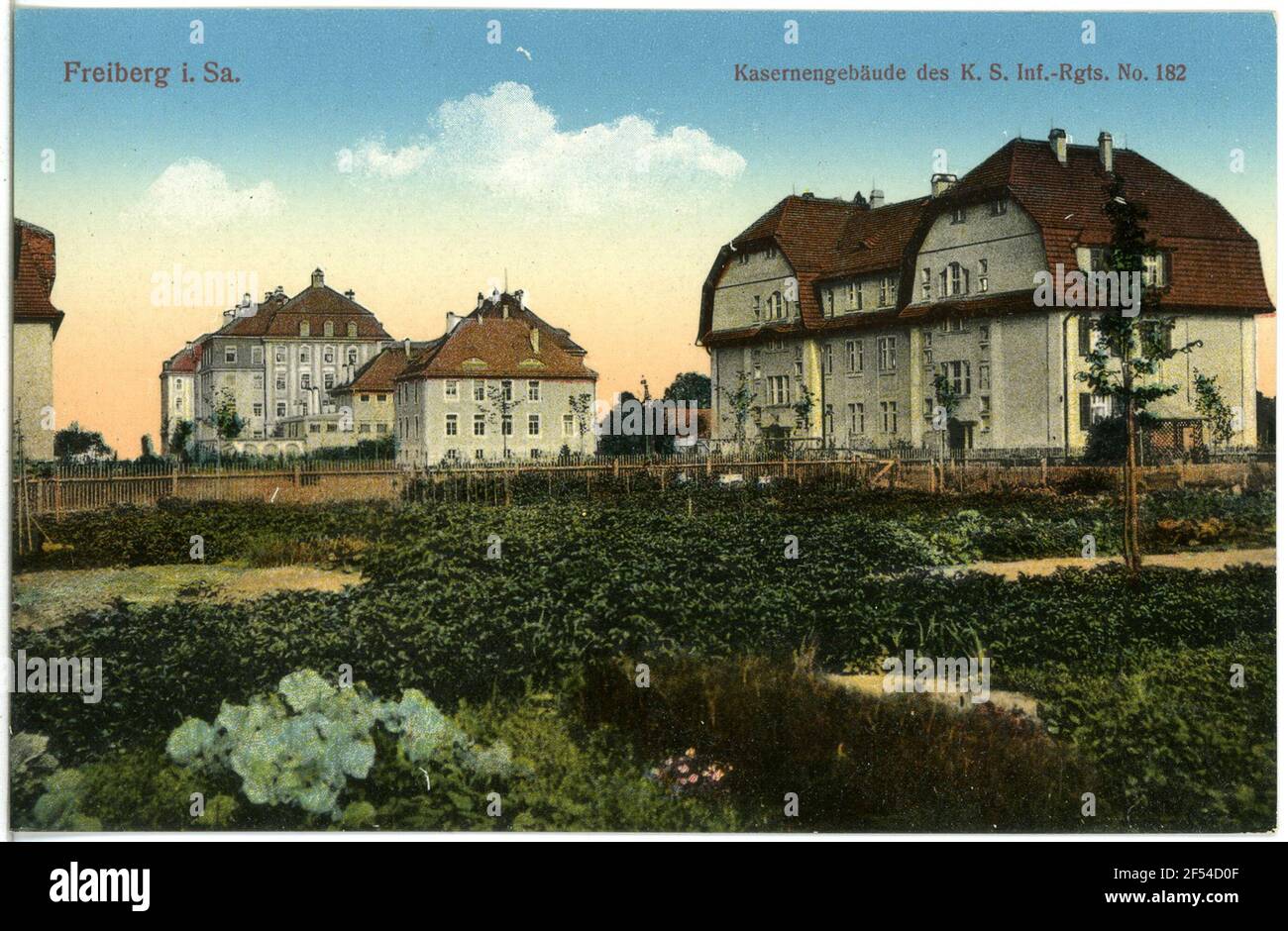 Kaserne Building of Infantry Regiment No. 182 Freiberg. Kas.-Geb. d ...