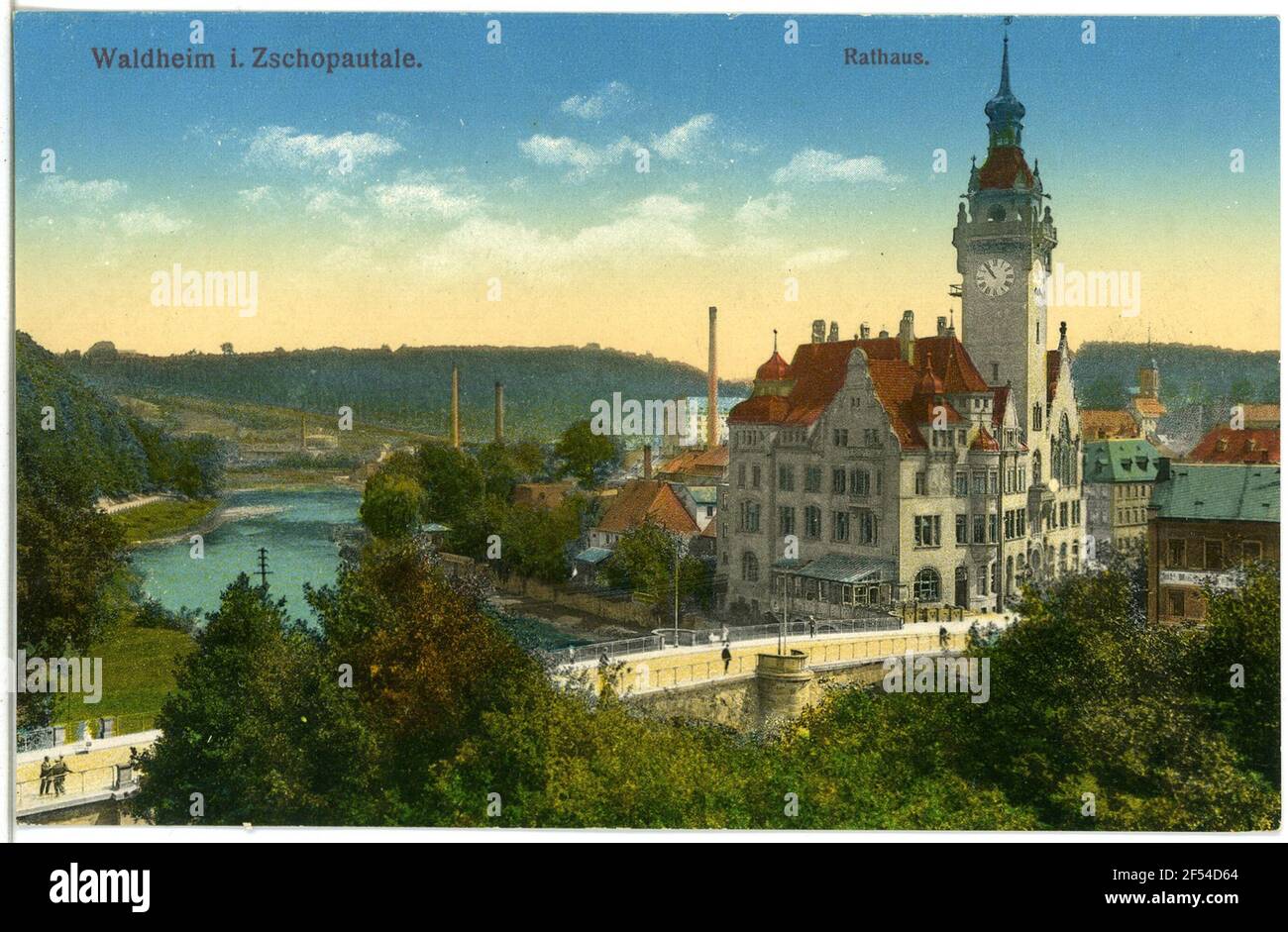 Rathaus Waldheim. town hall Stock Photo - Alamy