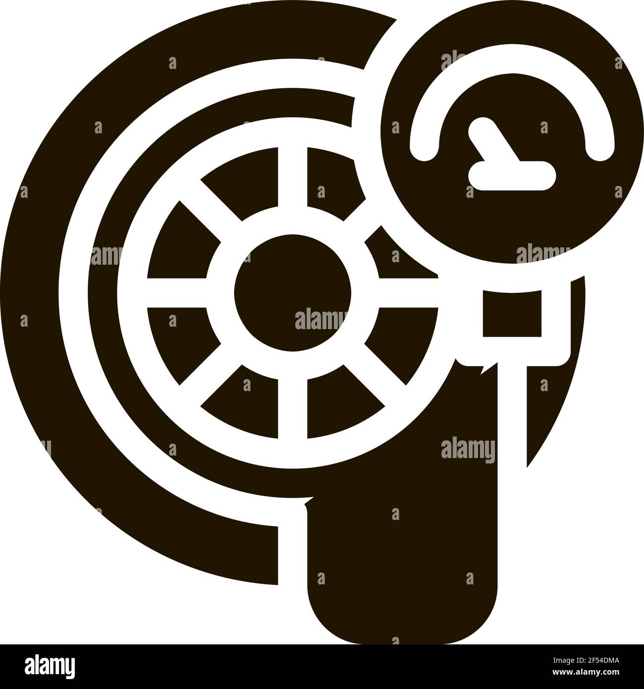 tire inflation icon Vector Glyph Illustration Stock Vector Image & Art ...