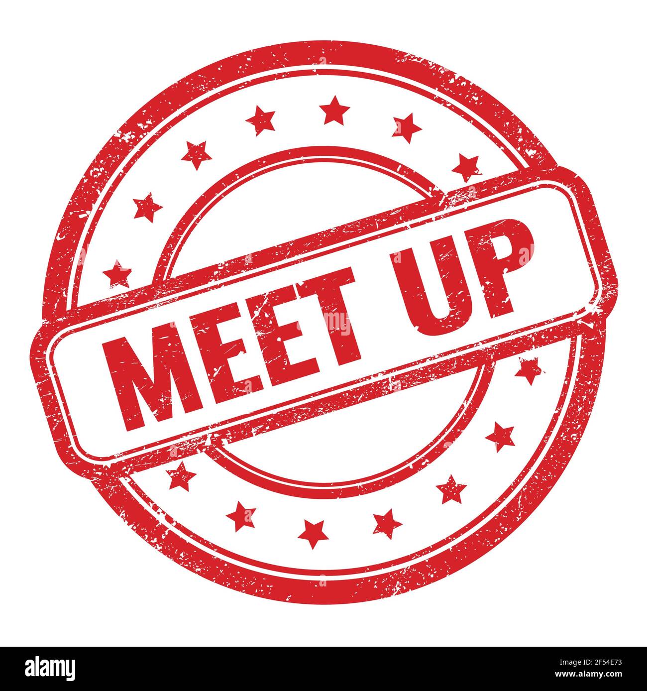 Meet up stamp Cut Out Stock Images & Pictures - Alamy