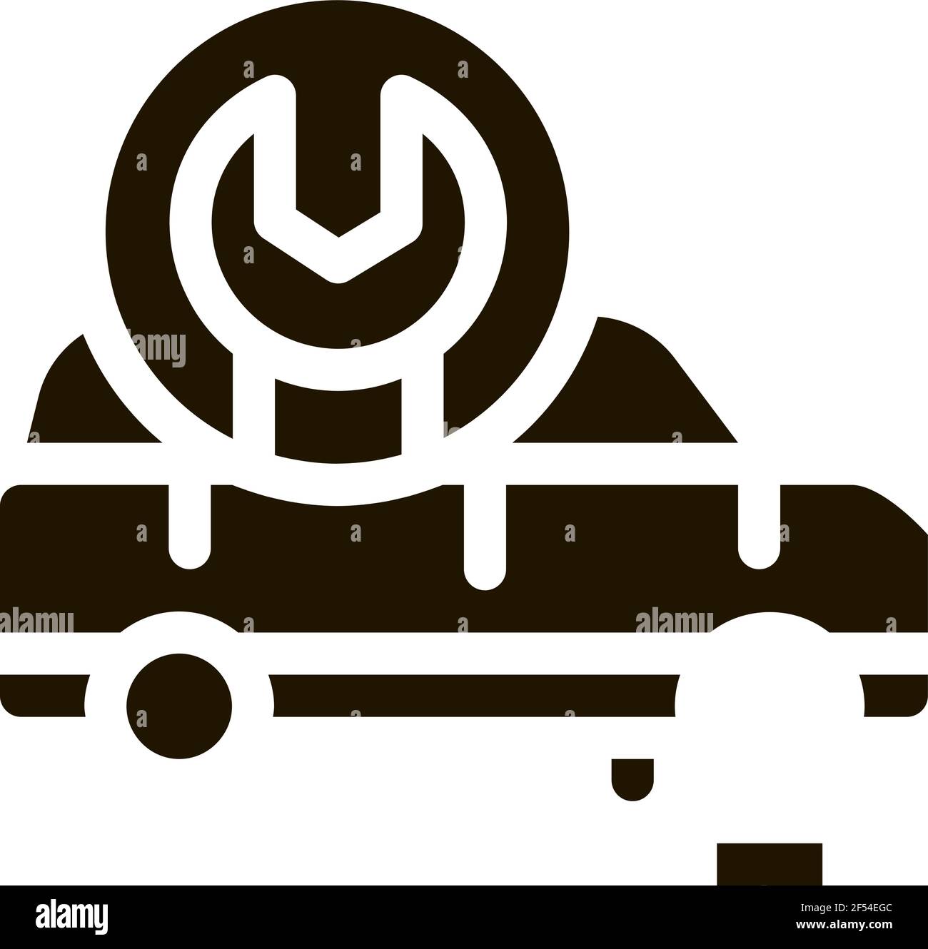 car wheel repair icon Vector Glyph Illustration Stock Vector Image ...