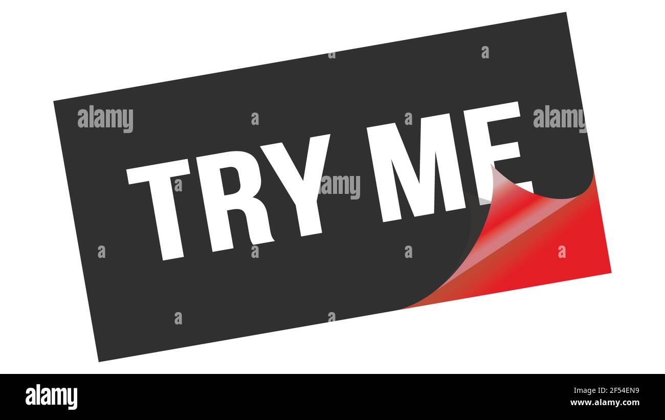 Try sign black red hi-res stock photography and images - Alamy