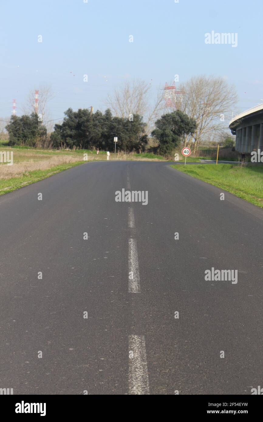 highway motorway landscape in europe, portugal Stock Photo - Alamy